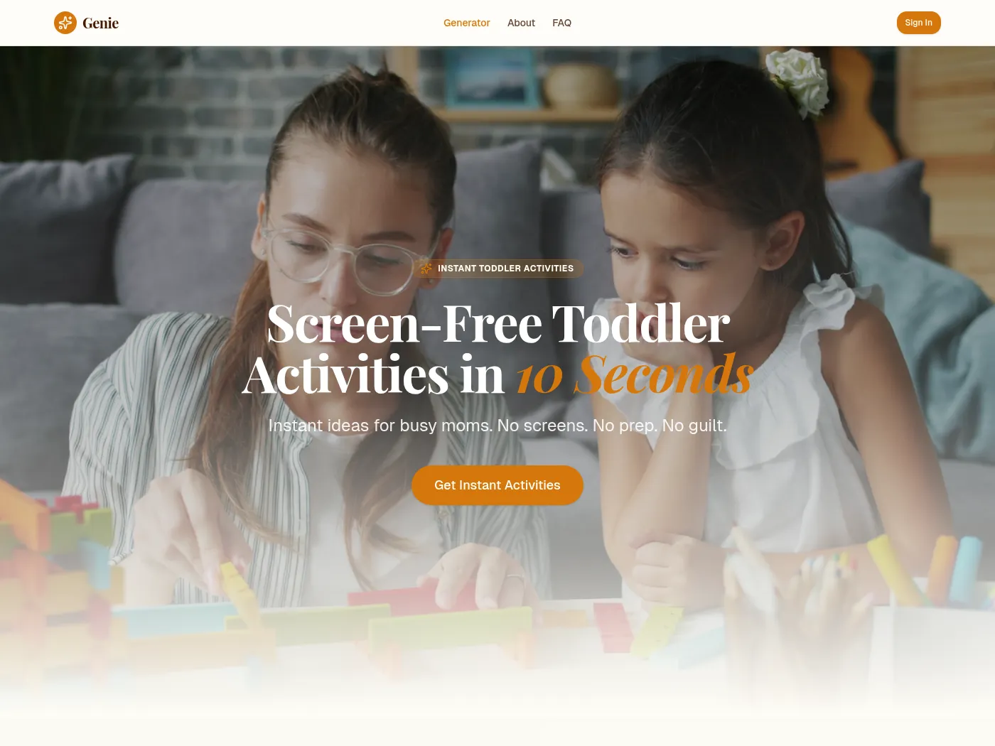 ToddlerActivity Genie