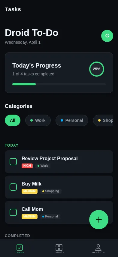 Droid To-Do App