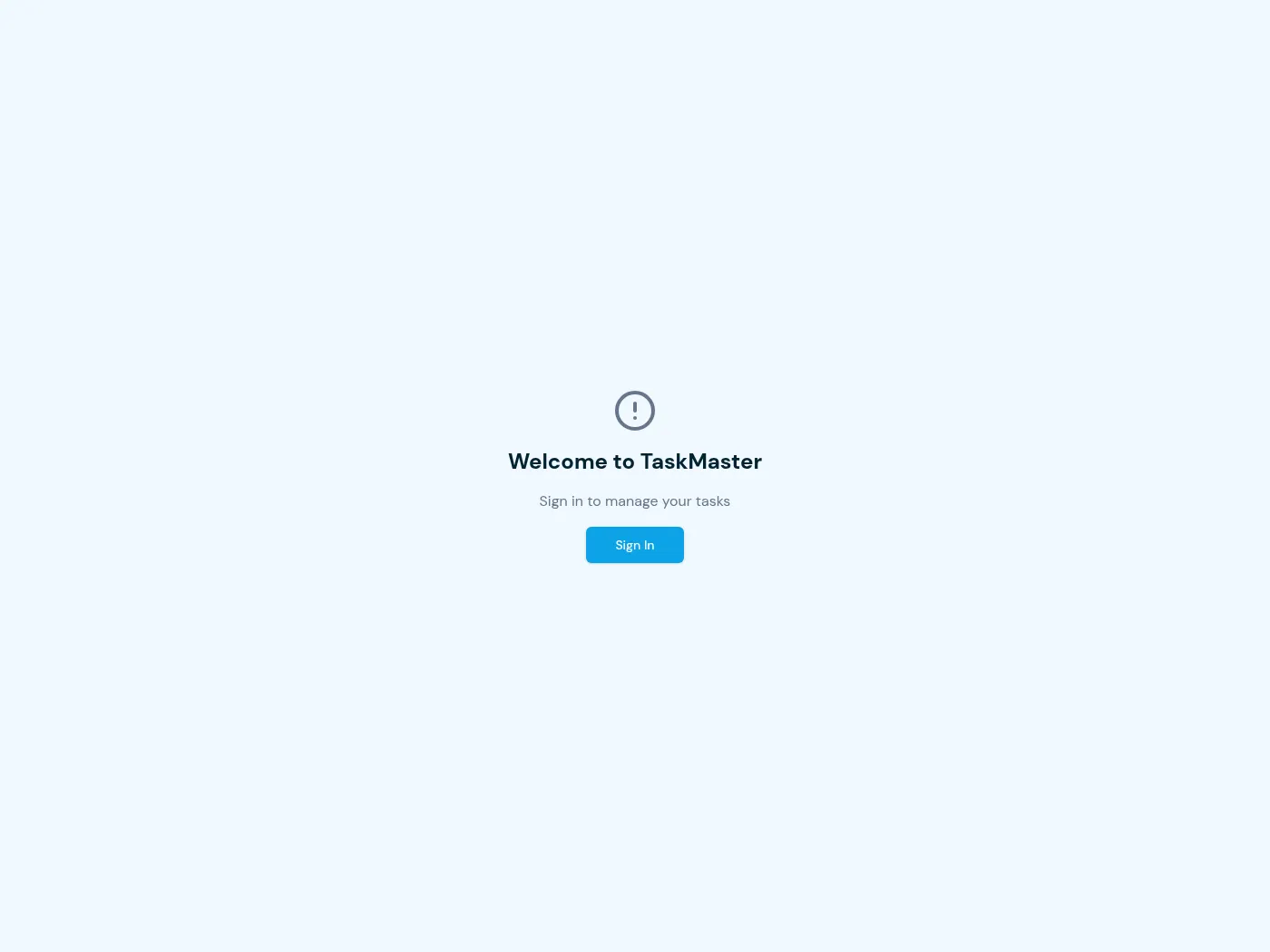 TaskMaster To-Do App