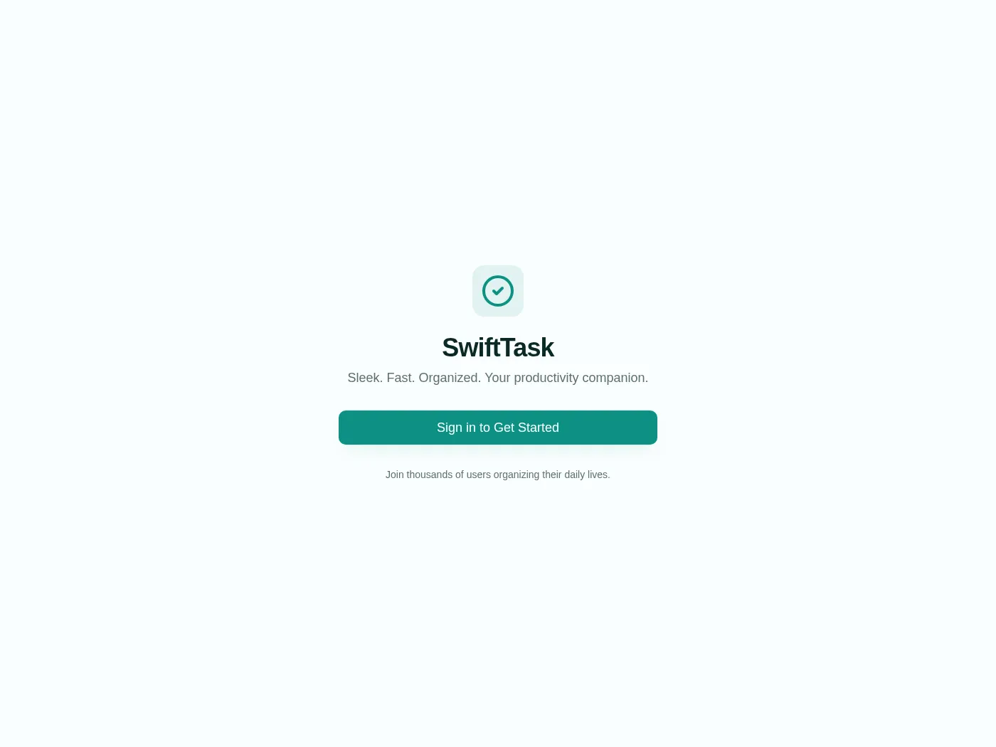 SwiftTask To-Do App