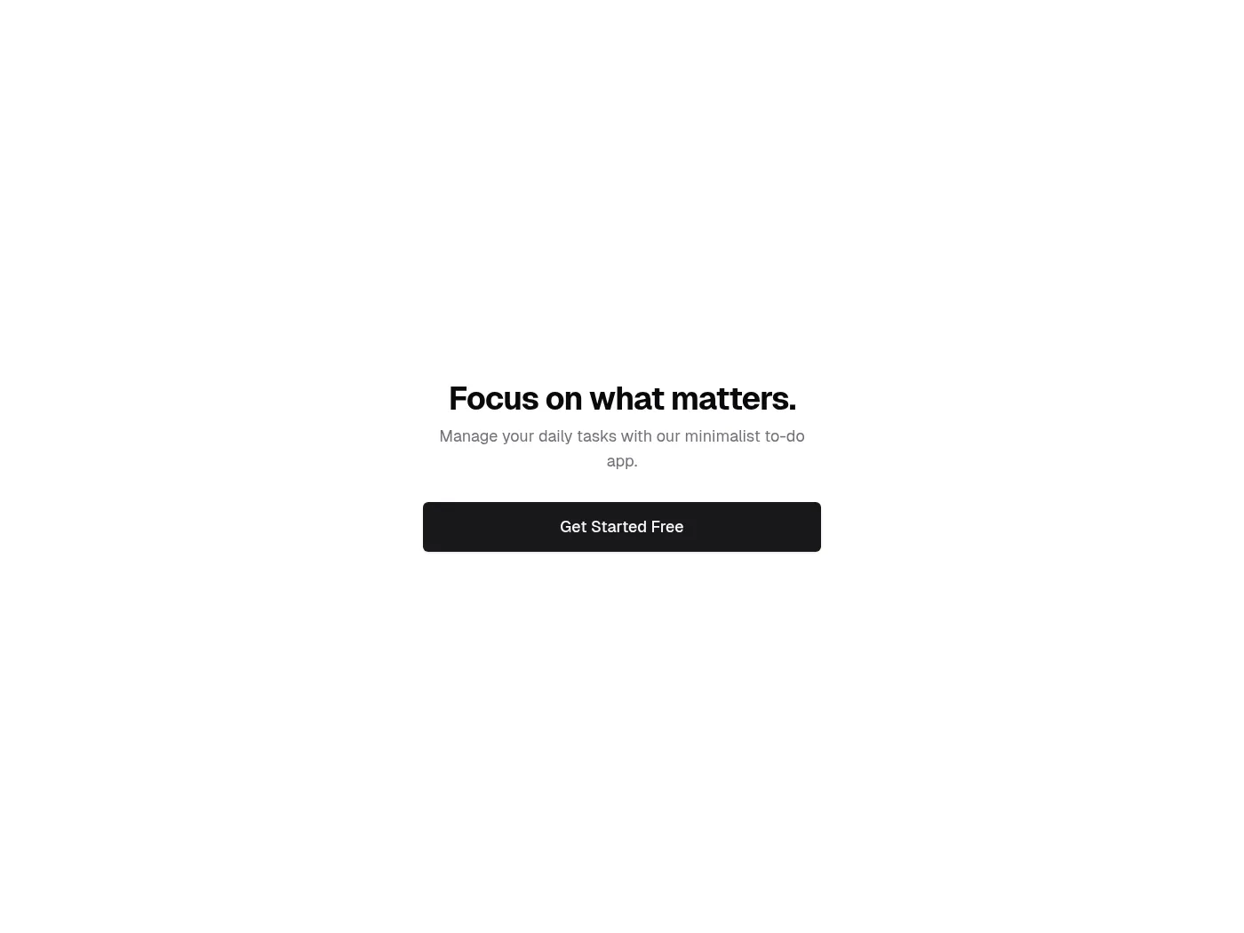 Simple To-Do App