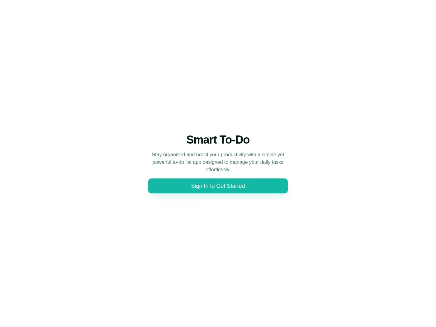 Smart To-Do App