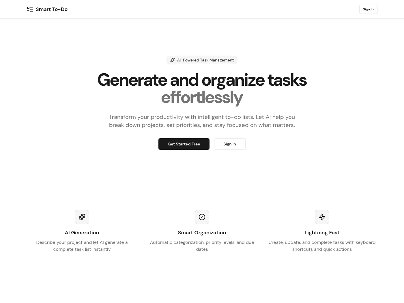 Smart To-Do Generator