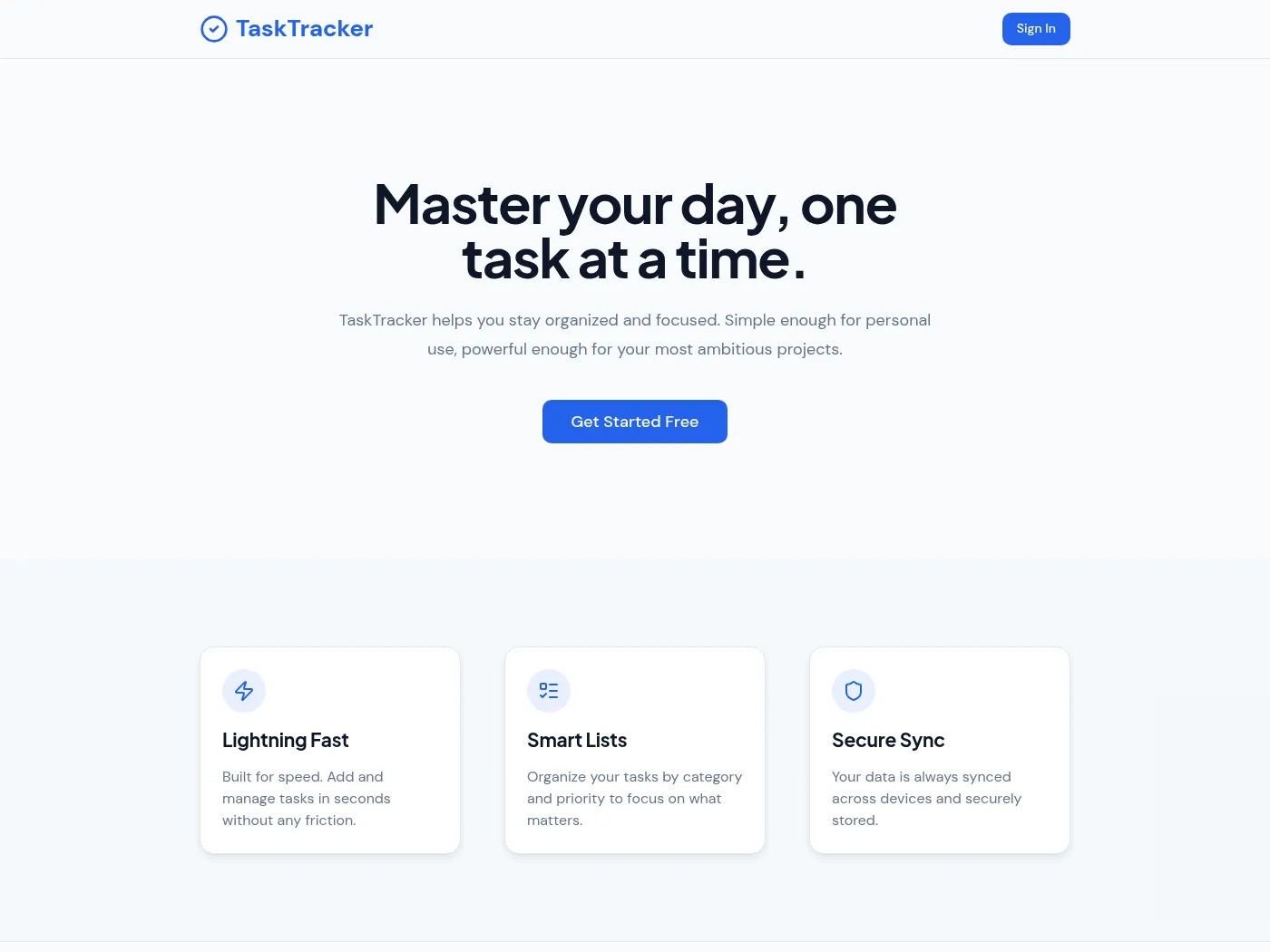 TaskTracker Web