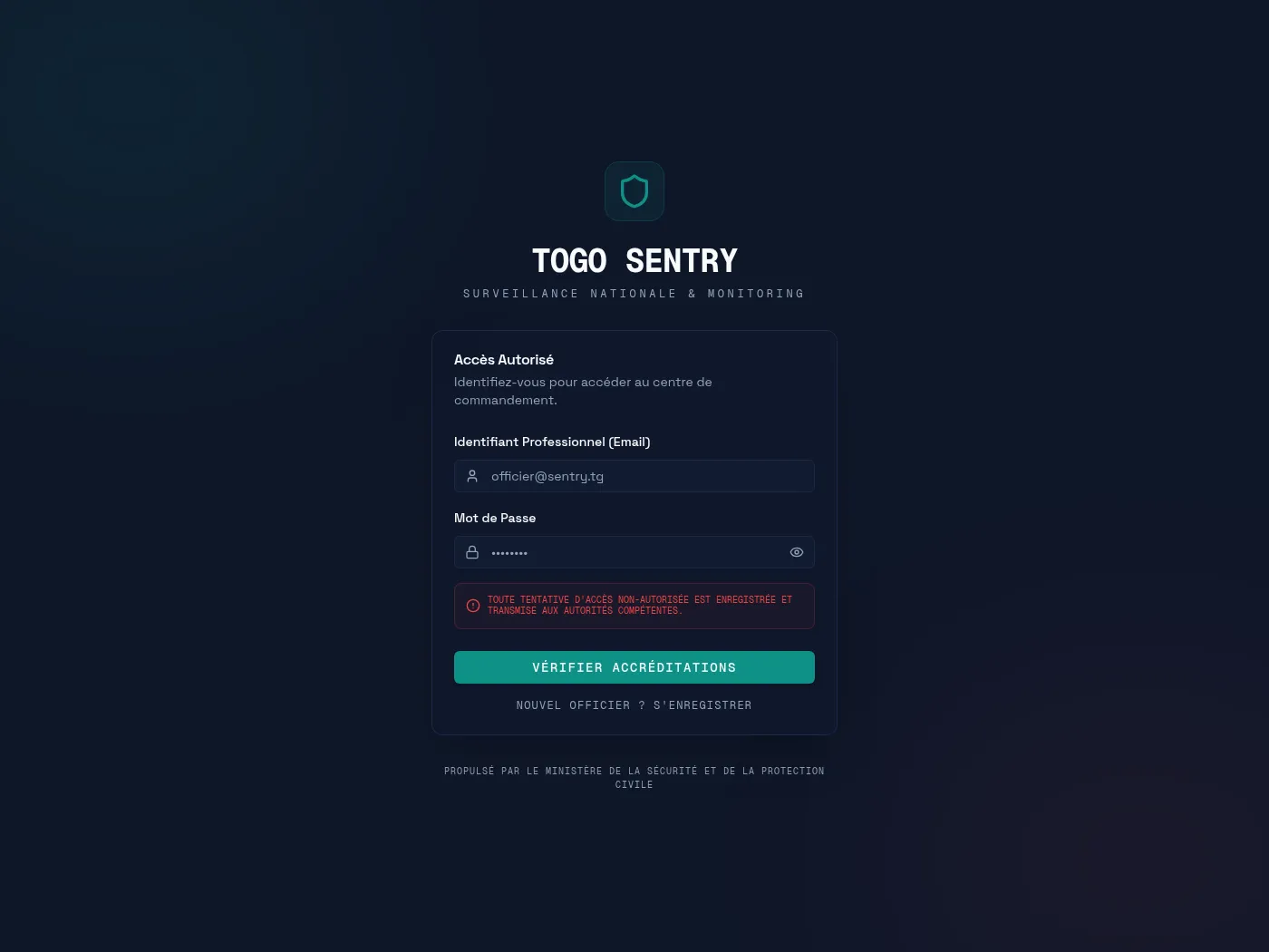 Togo Surveillance Portal