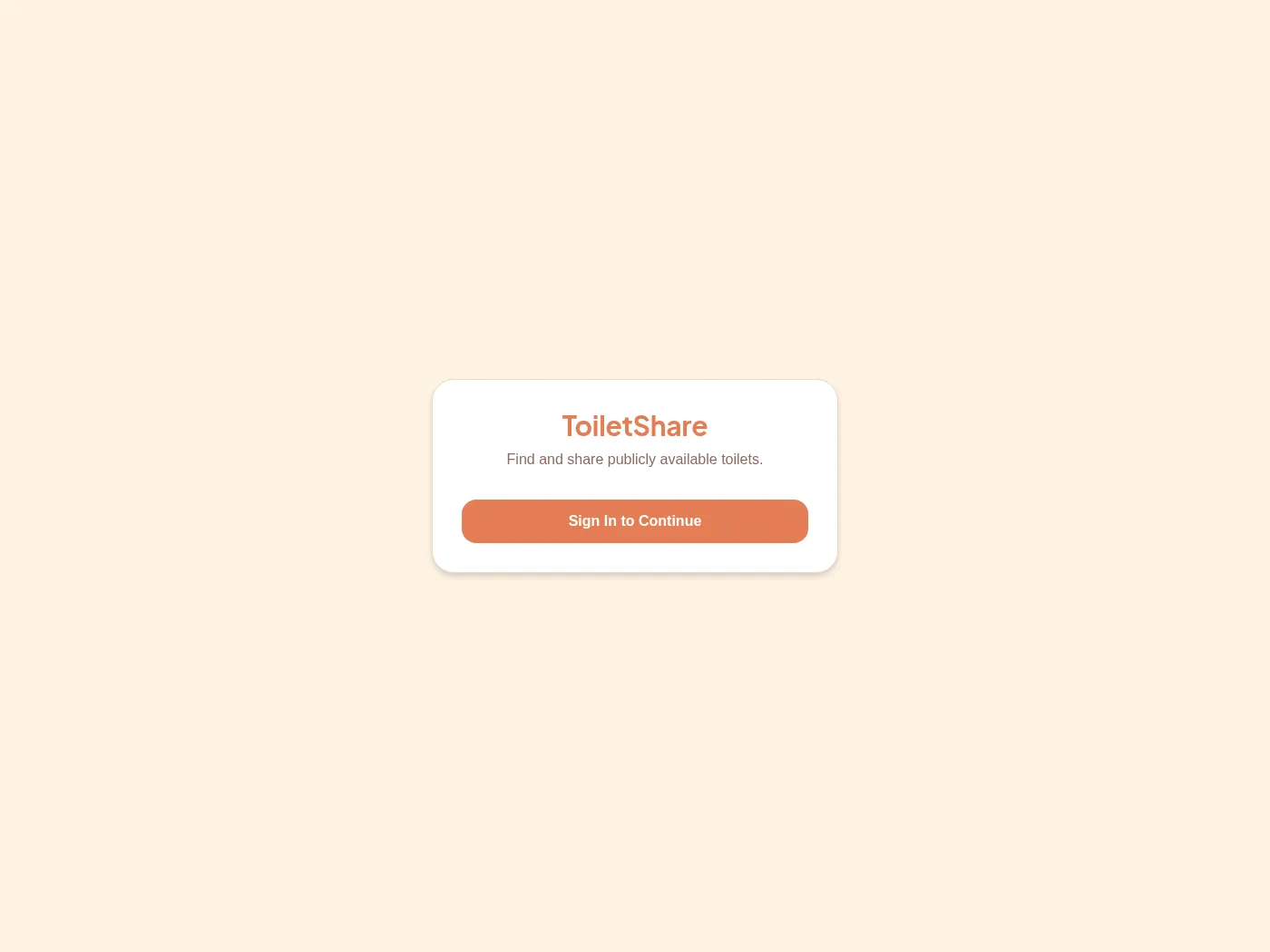 ToiletShare Map