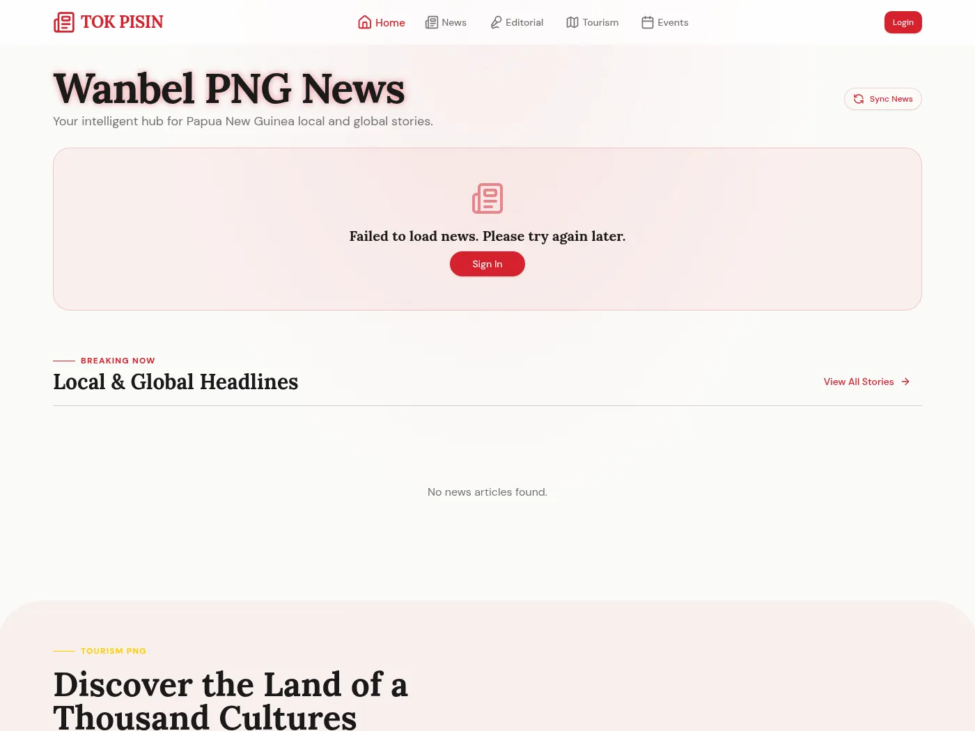 Tok Pisin News Hub