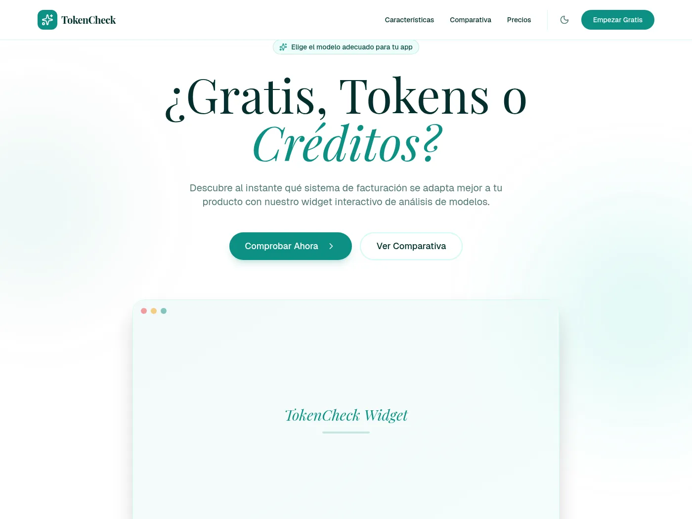 Token Checker Widget