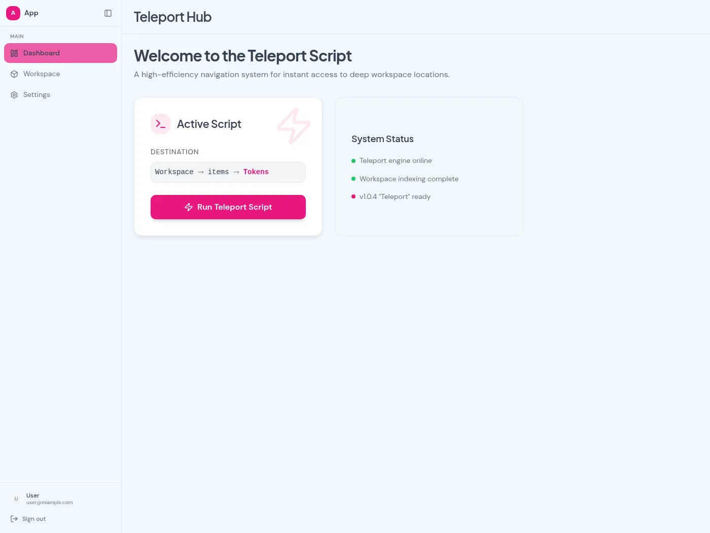 Token Teleport Script