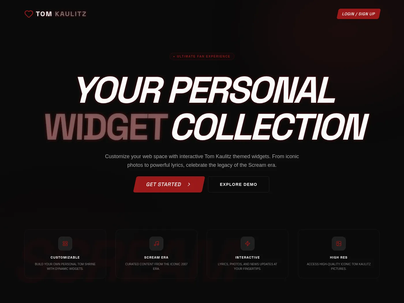 Tom Kaulitz Widgets
