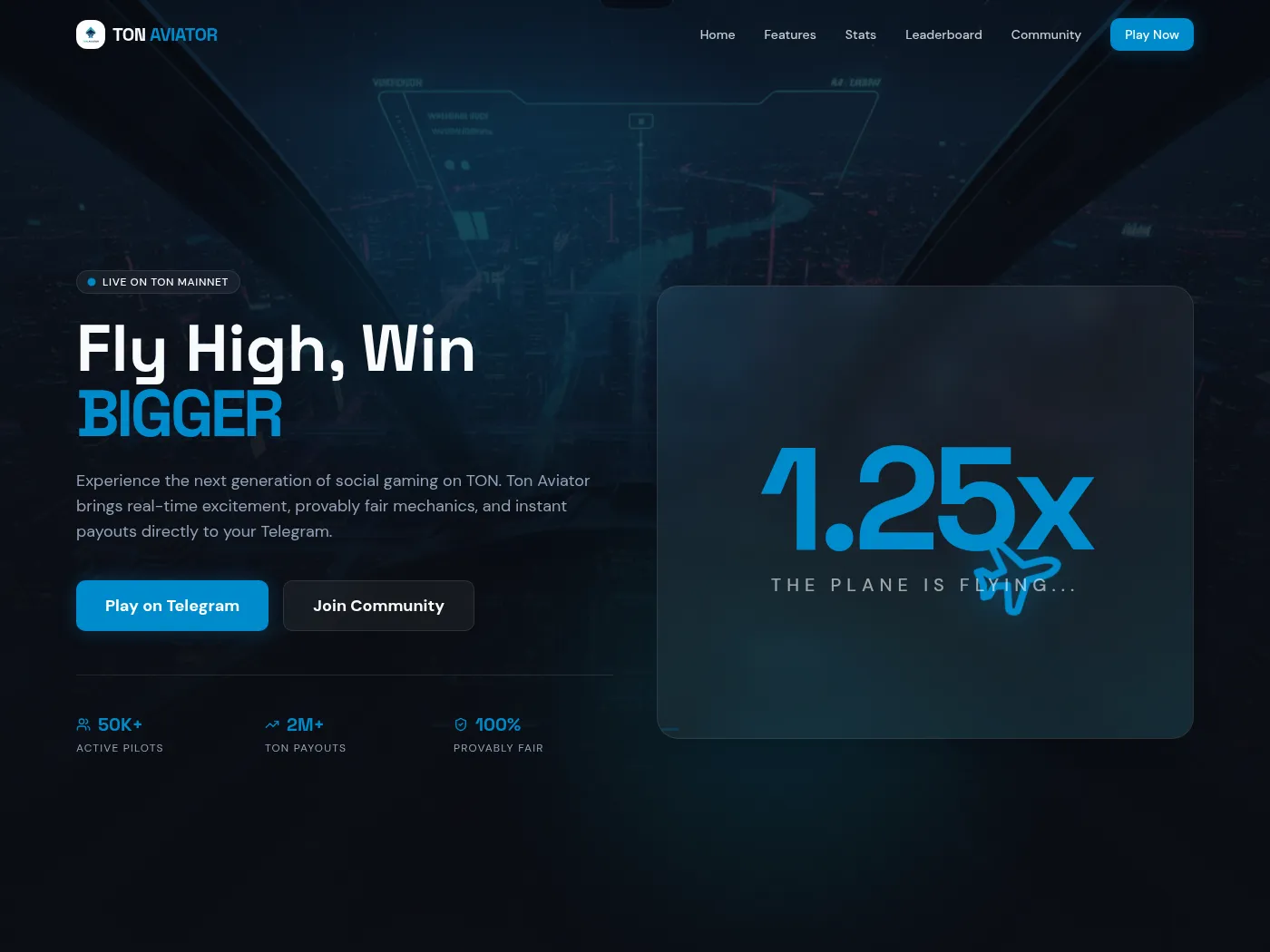 Ton Aviator Web Portal