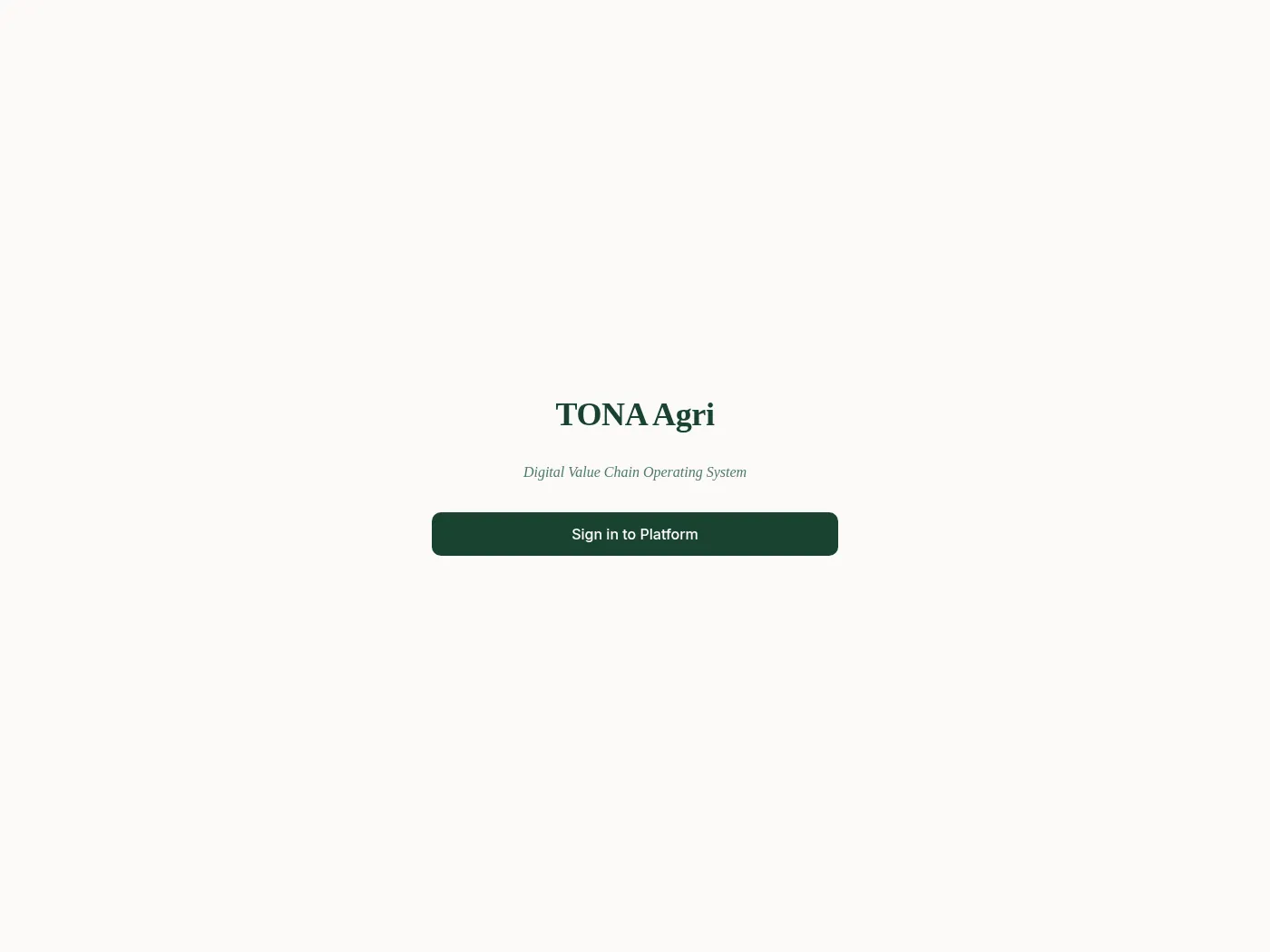 TONA Agri Platform