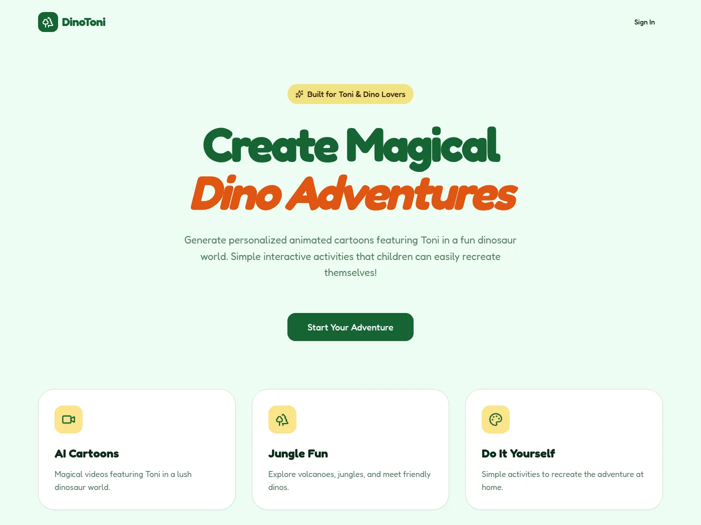 Toni Dino Cartoon Maker
