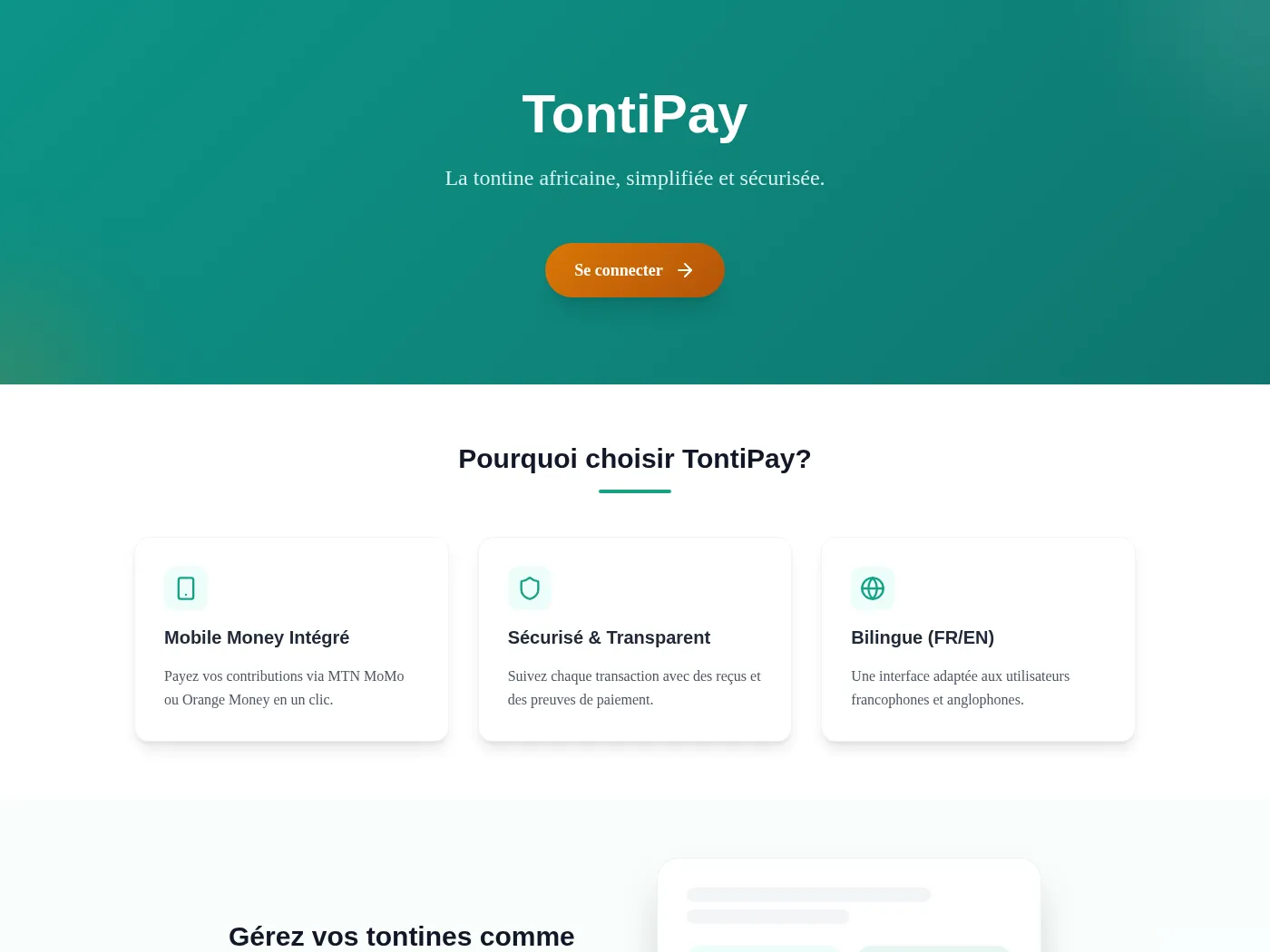 TontiPay Manager