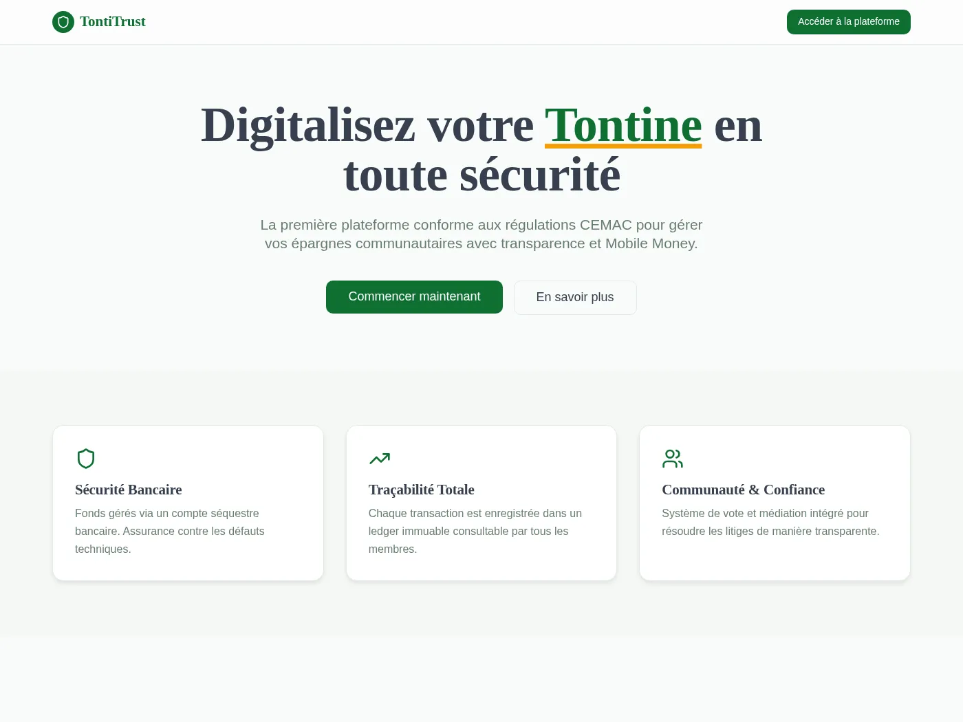 TontiTrust Web Platform