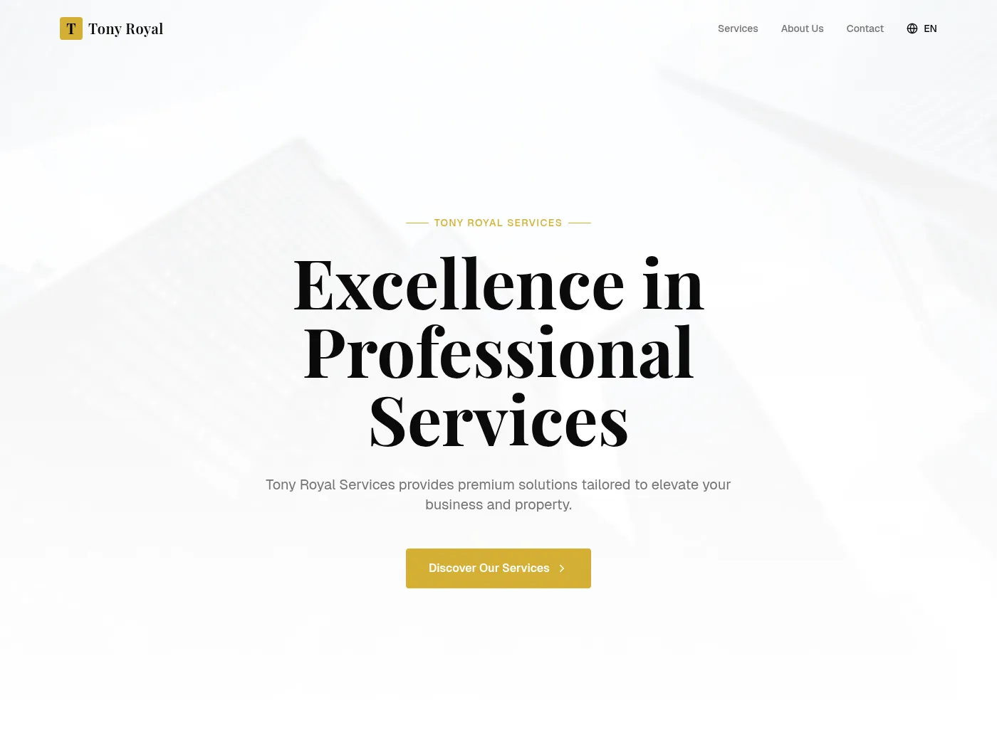 Tony Royal Services Site