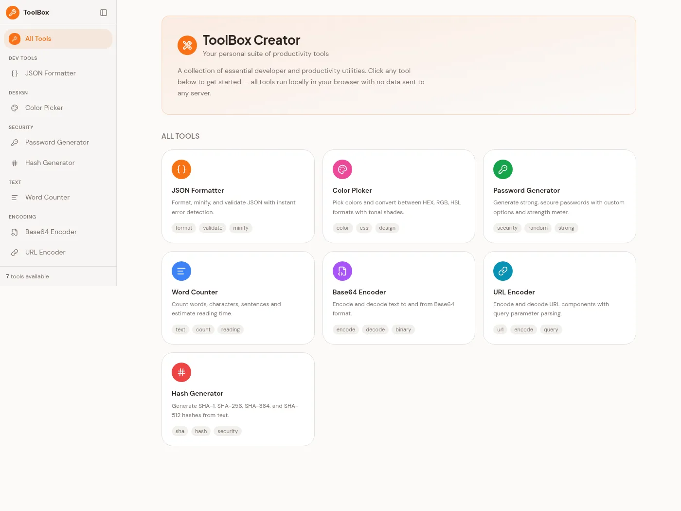 ToolBox Creator