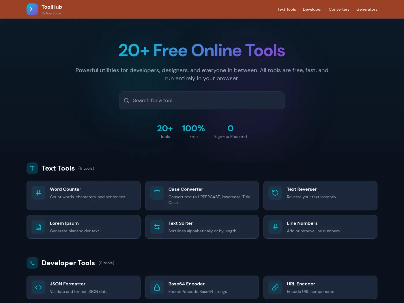 ToolHub Online Suite
