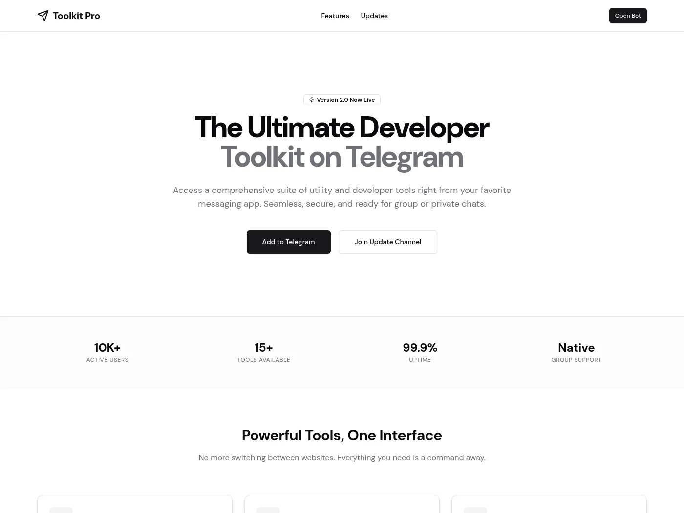 Toolkit Pro Telegram Bot