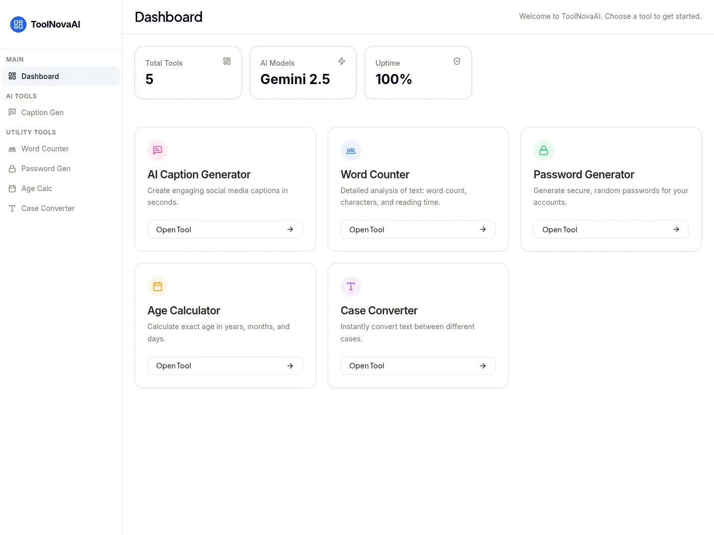 ToolNovaAI Suite