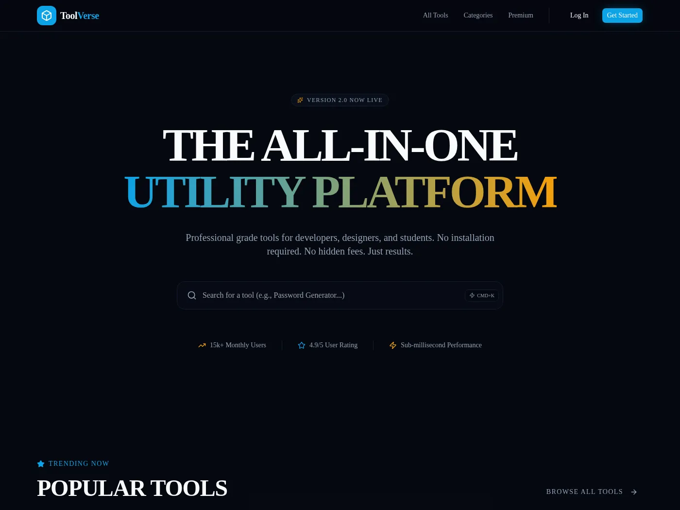 ToolVerse: All-in-One Toolbox