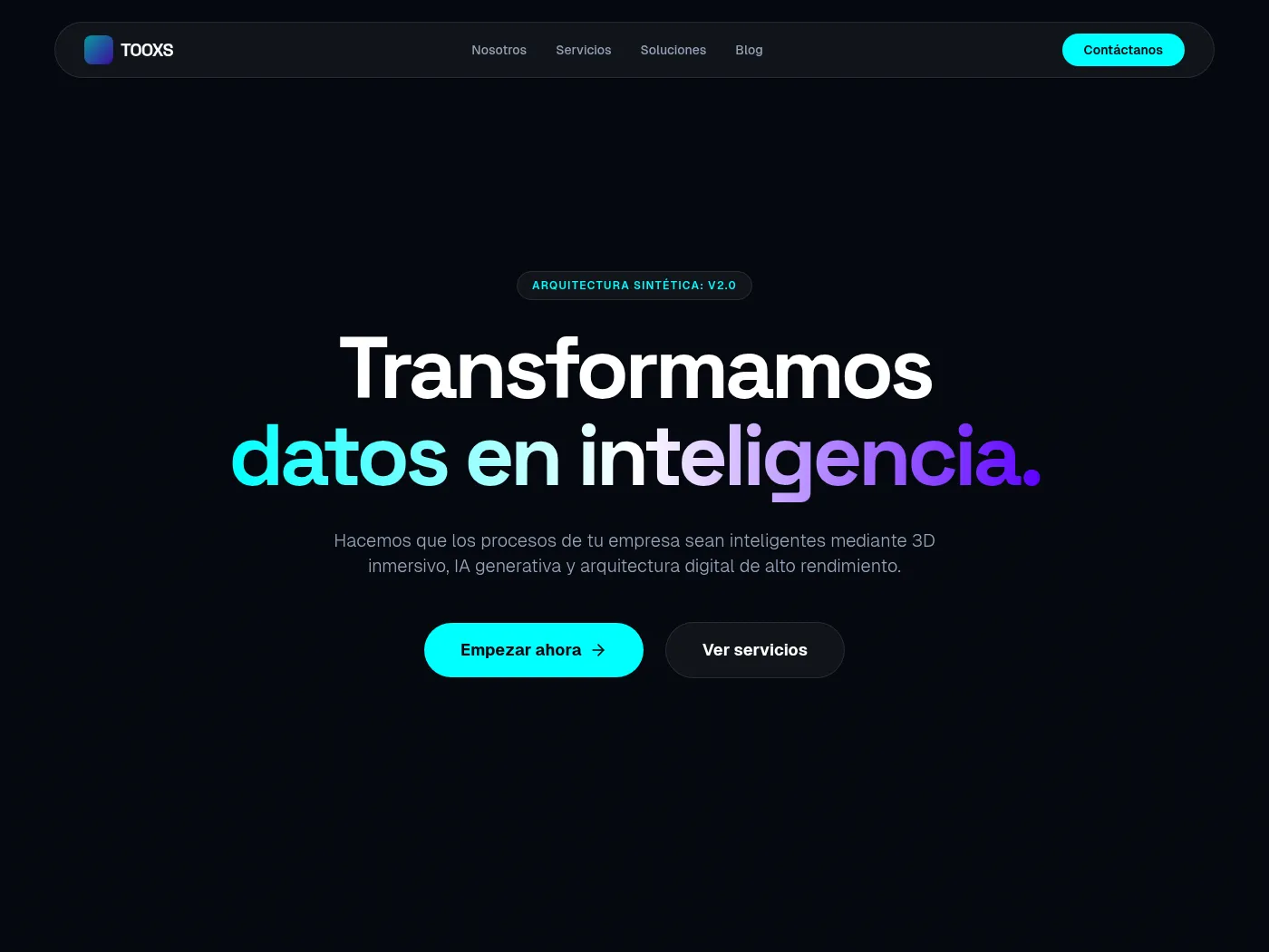 Tooxs Immersive 3D Redesign