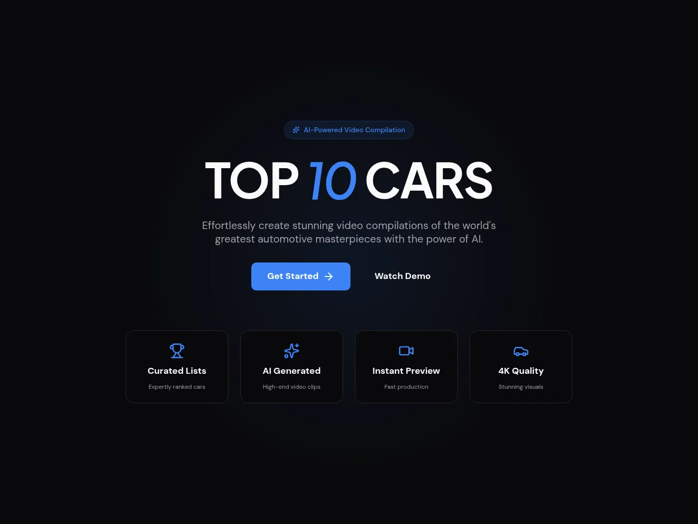 Top 10 Cars Video Maker