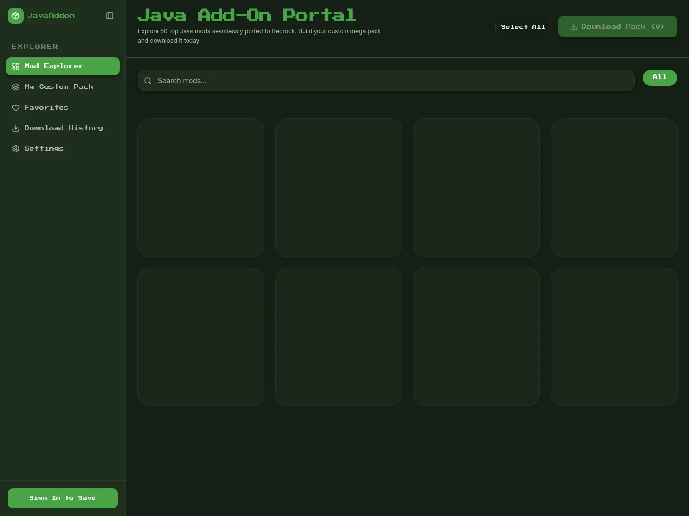 Top Java Mods Add-On