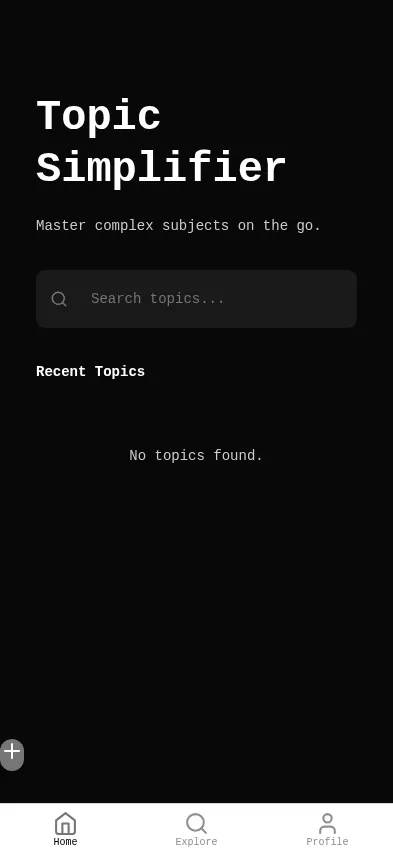 Topic Simplifier Mobile