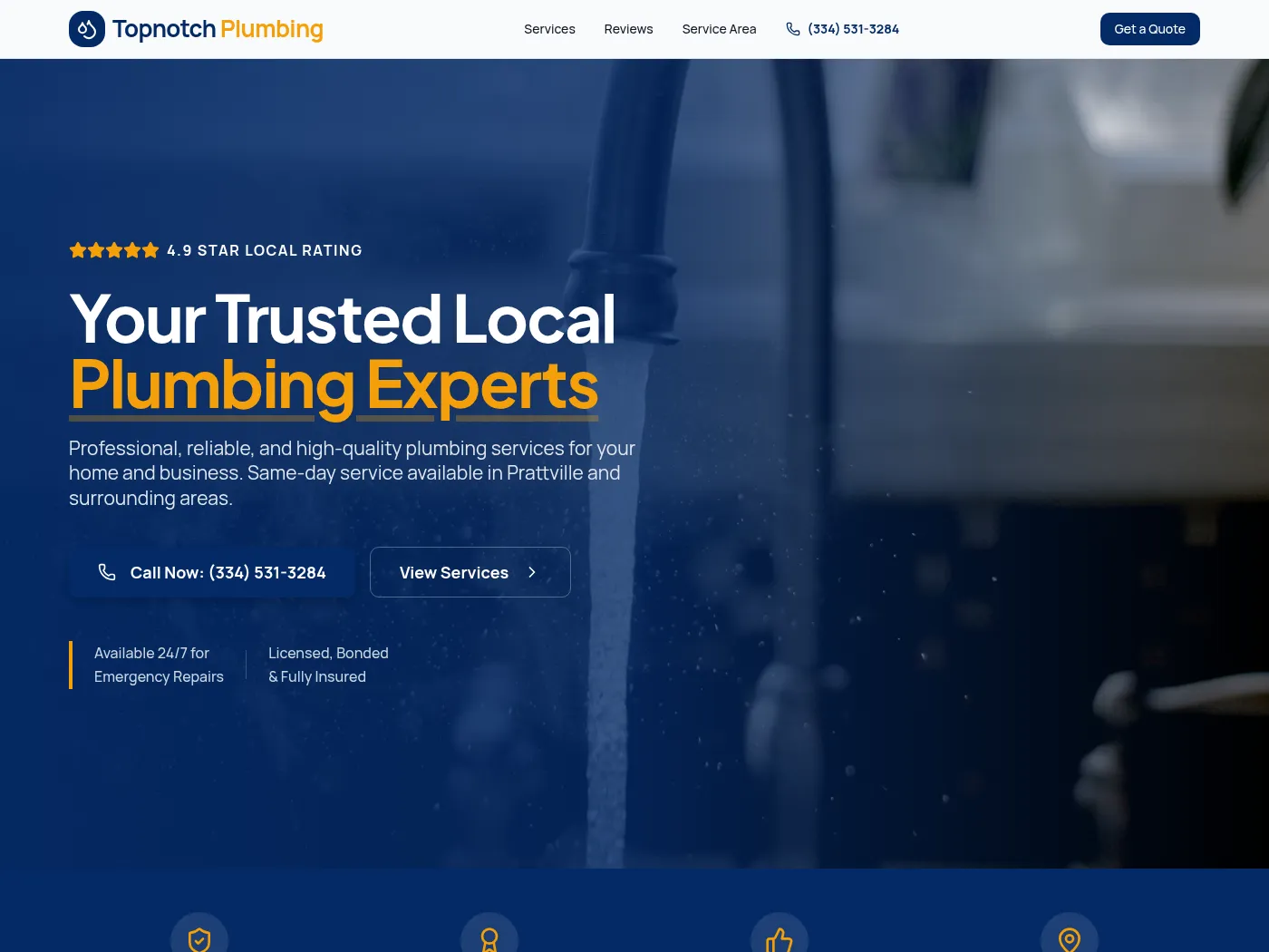 Topnotch Plumbing Website