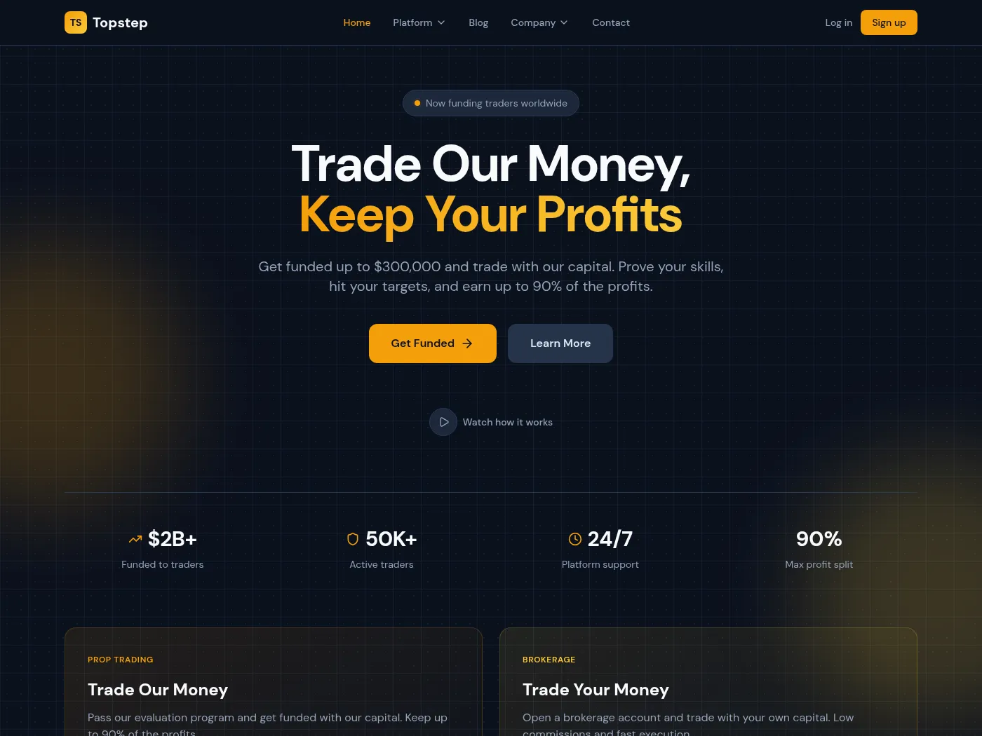 Topstep WordPress Clone