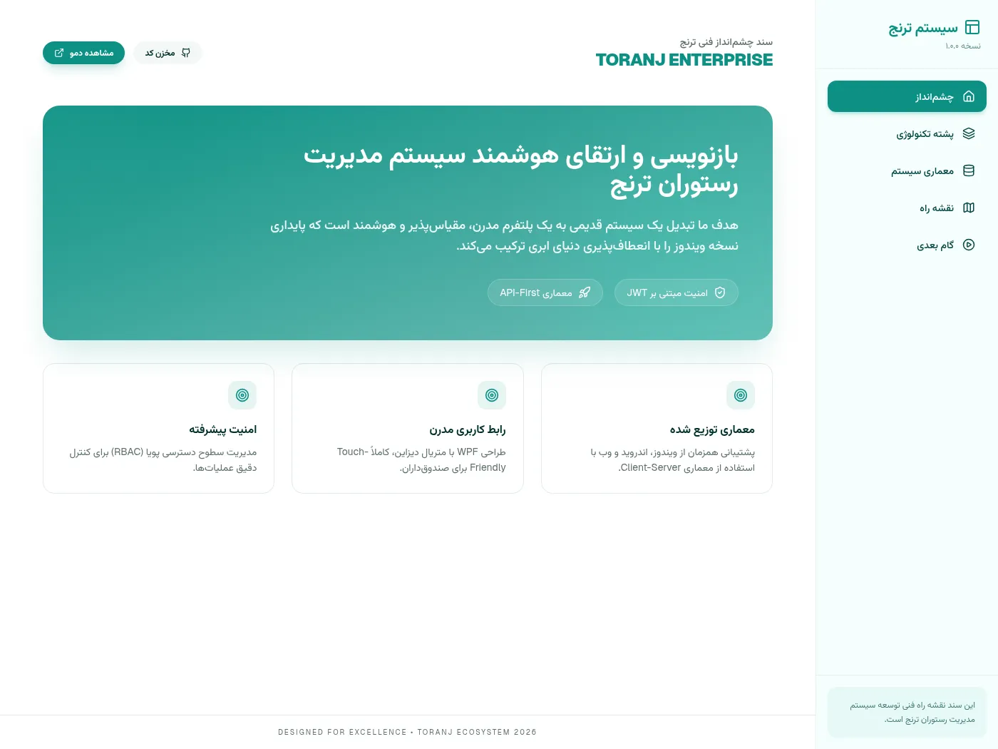 Toranj Enterprise Roadmap