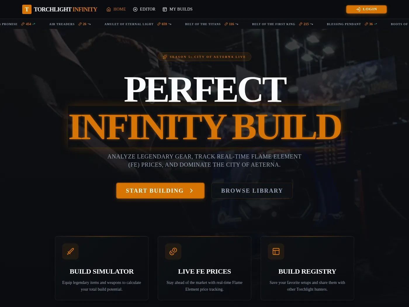 Torchlight Infinity Build Maker
