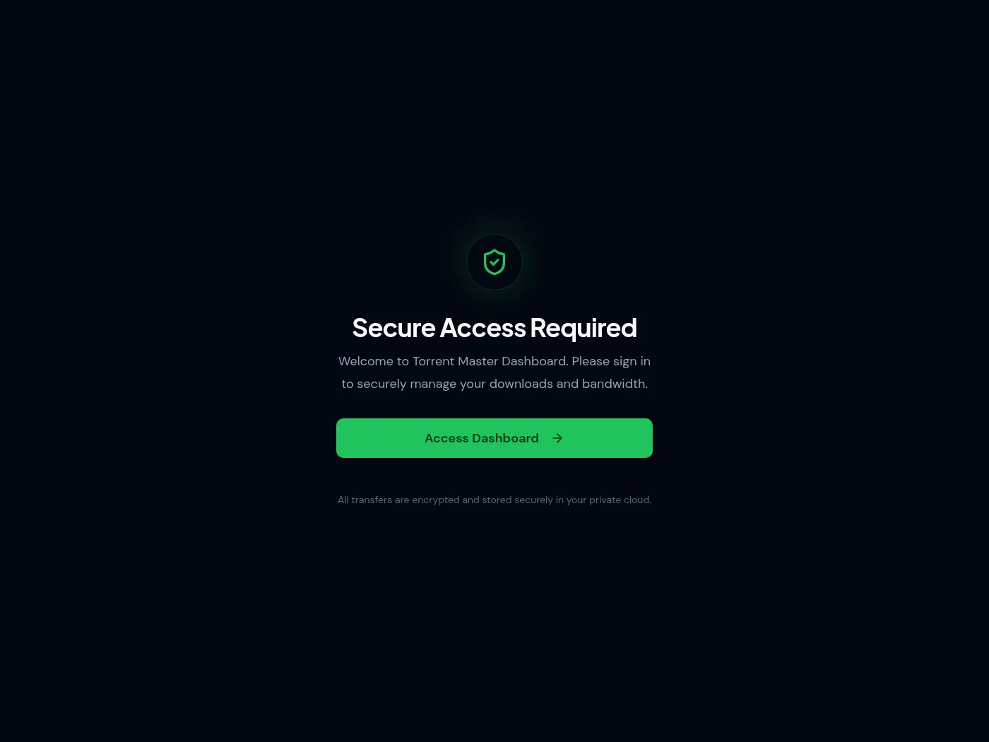 Torrent Master Dashboard