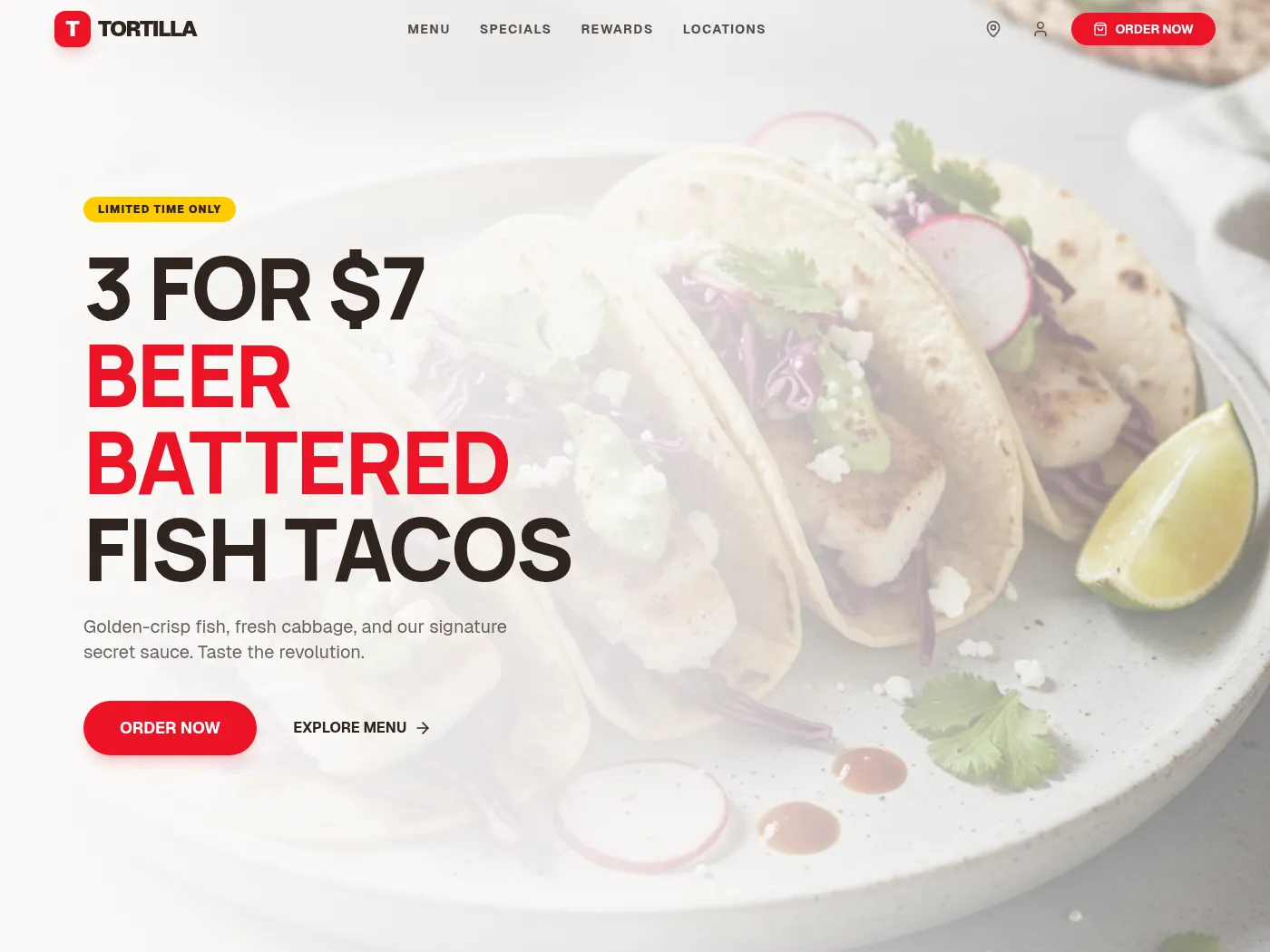 Tortilla Website Clone