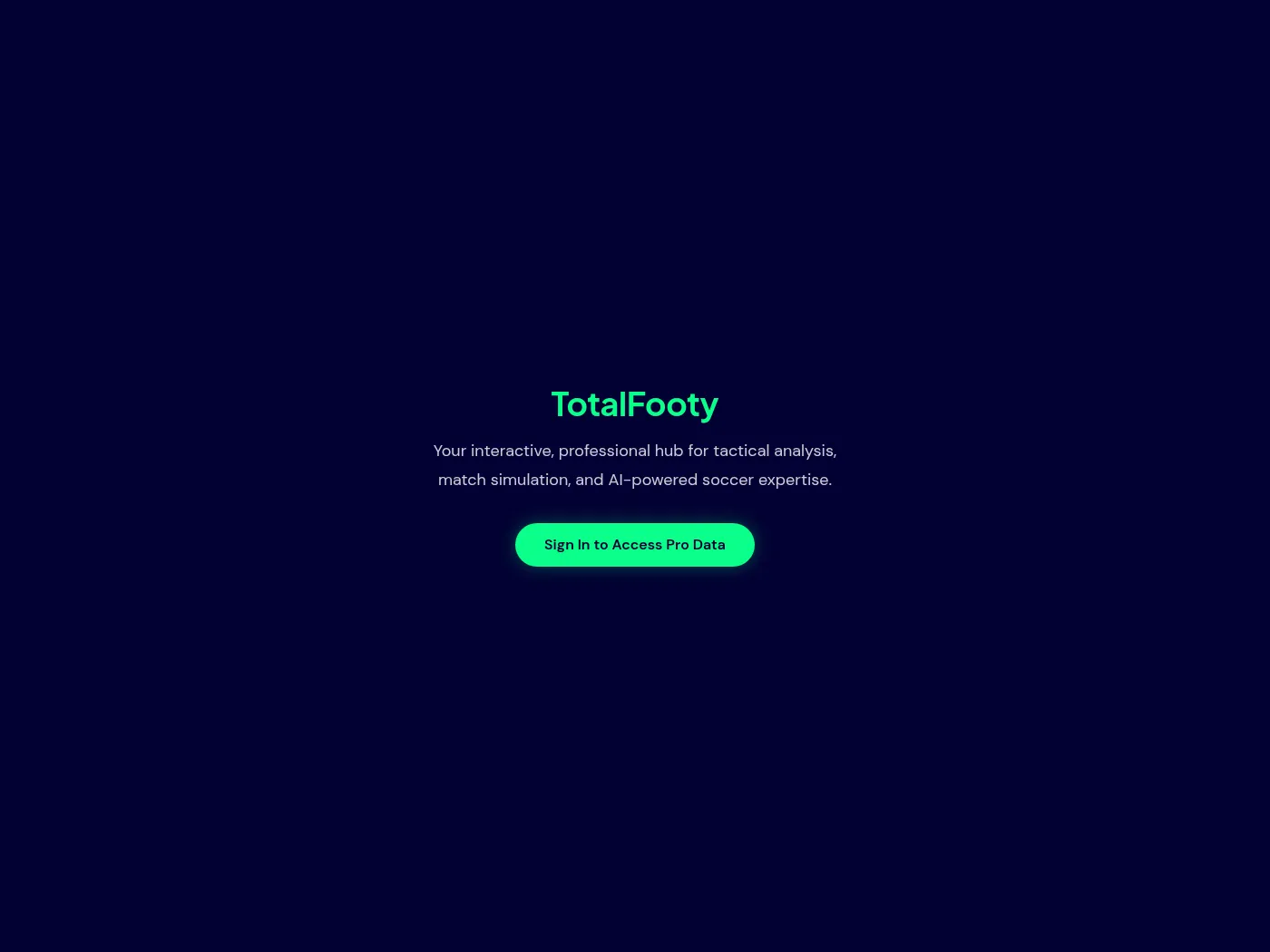 TotalFooty Pro Soccer Hub