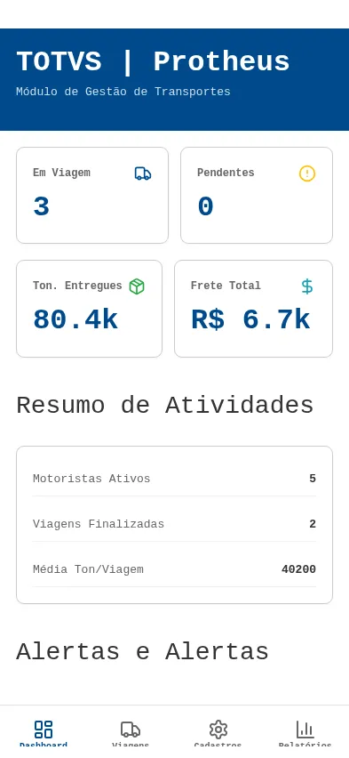 TOTVS Clone Móvel Logística