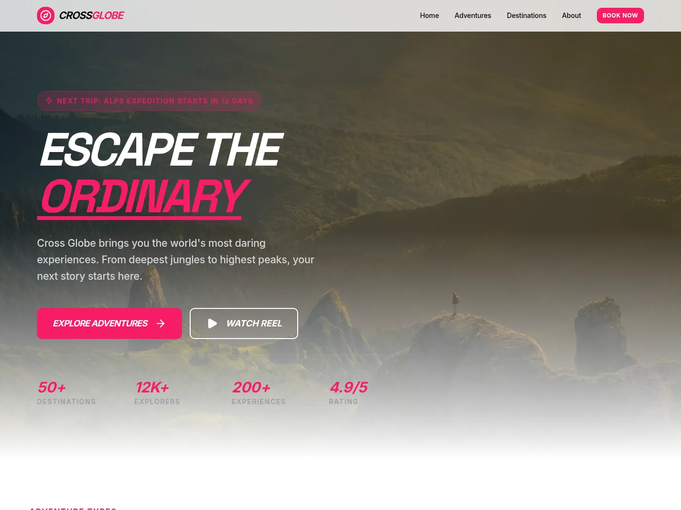 Tour Company Website