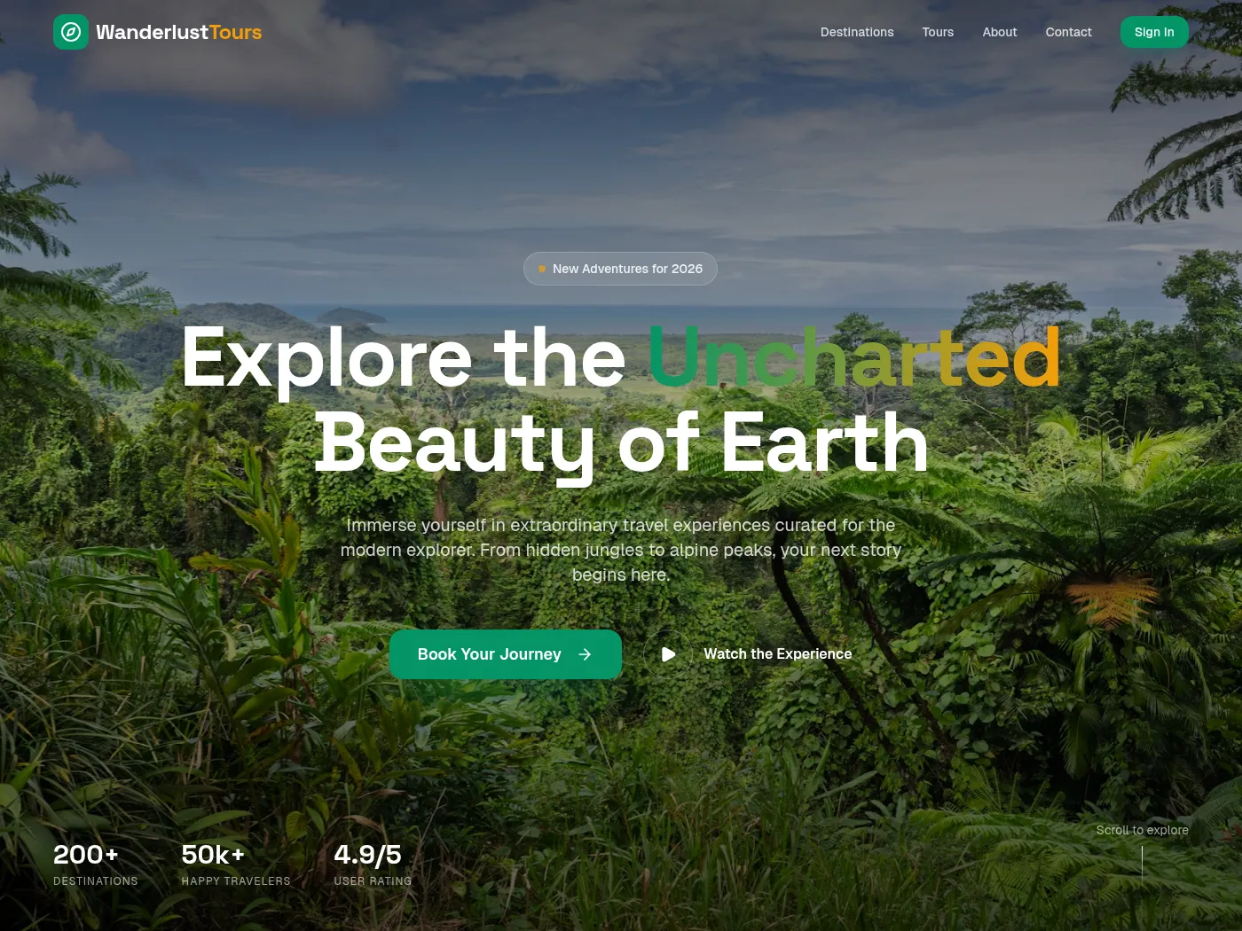 Wanderlust Tours Site