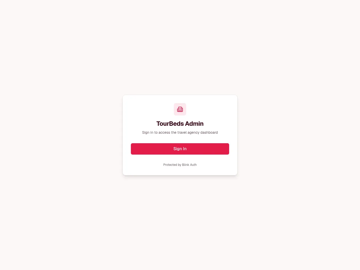 TourBeds Admin Dashboard