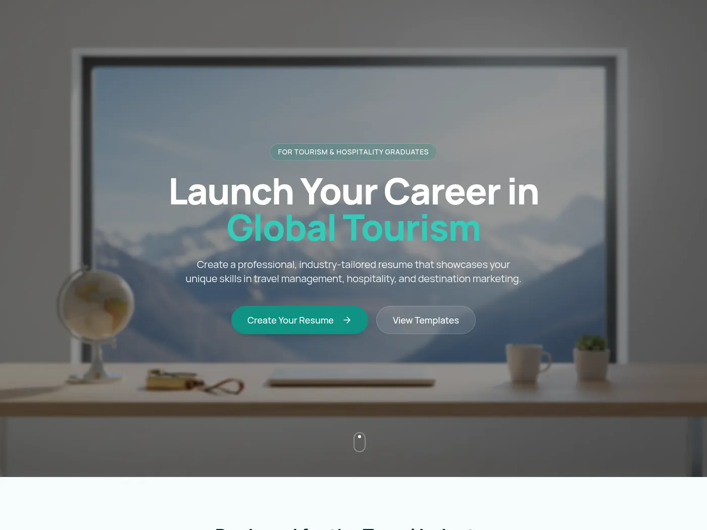 Tourism Grad Resume Builder