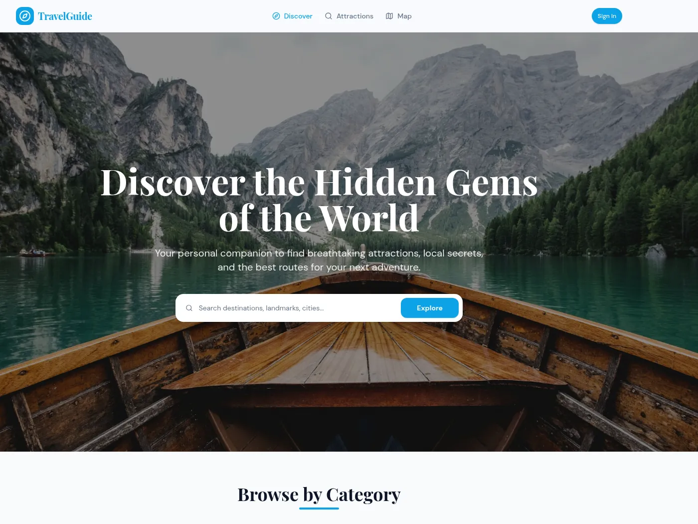 Tourist Guide App