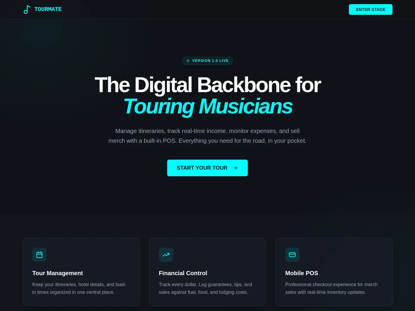 TourMate Artist Toolkit