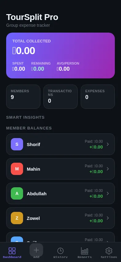 TourSplit Pro