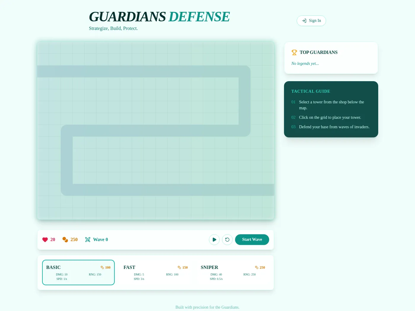 Guardians Defense Game