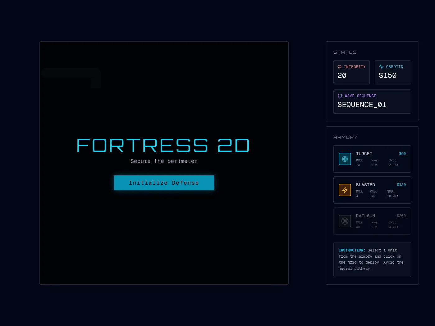 Fortress Defense 2D