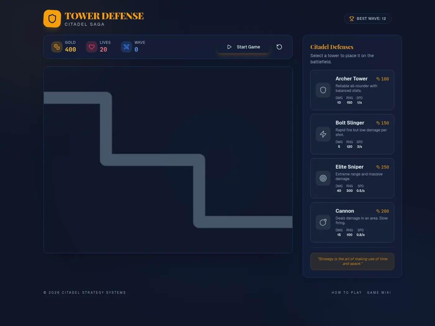 Tower Defense Saga