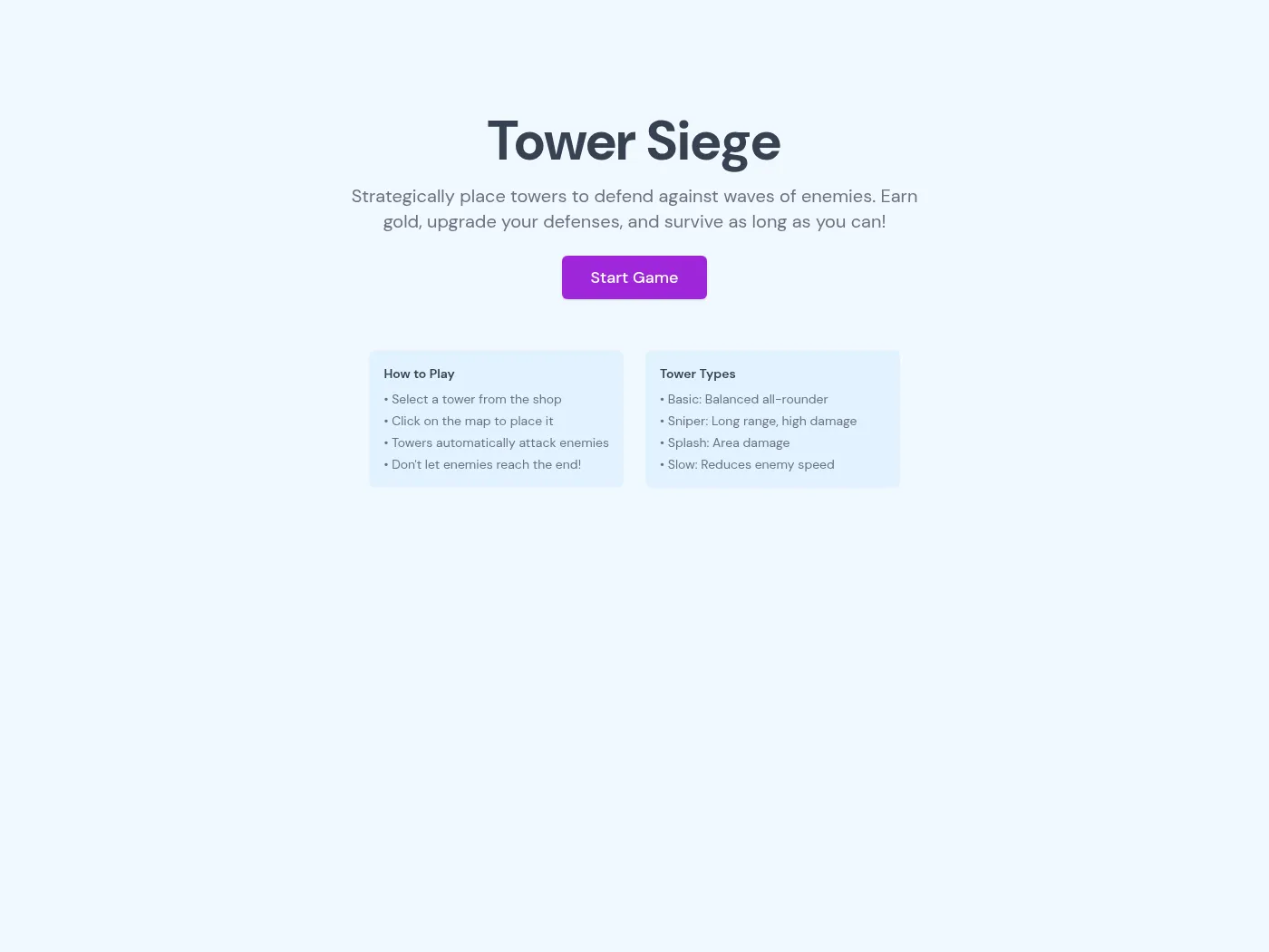 Tower Siege