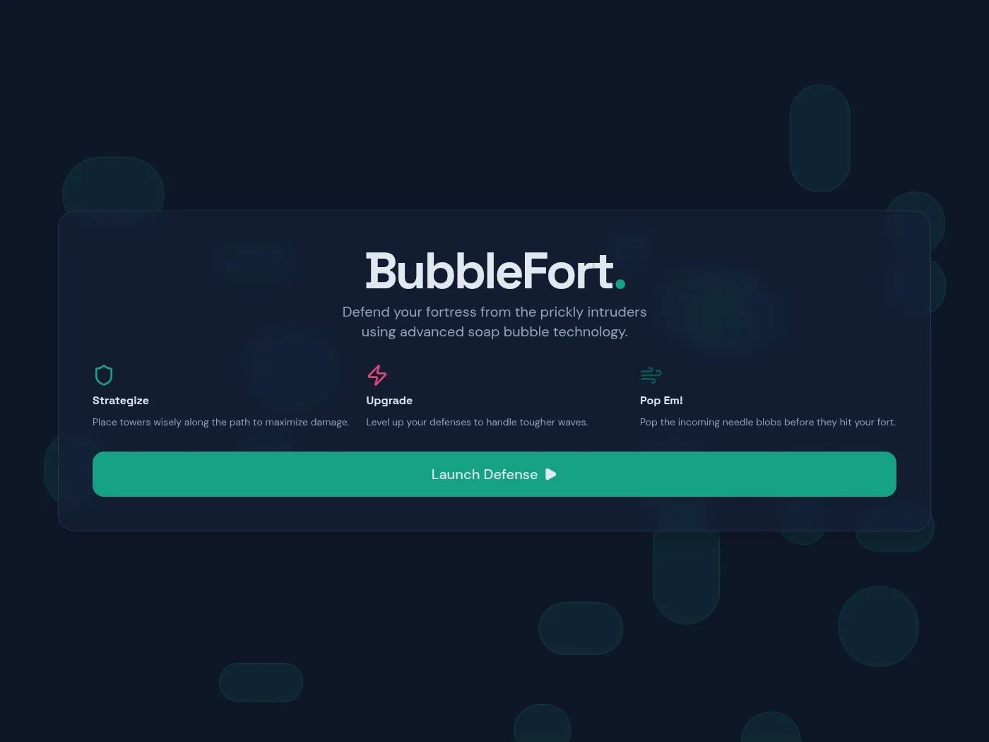 BubbleFort Defense