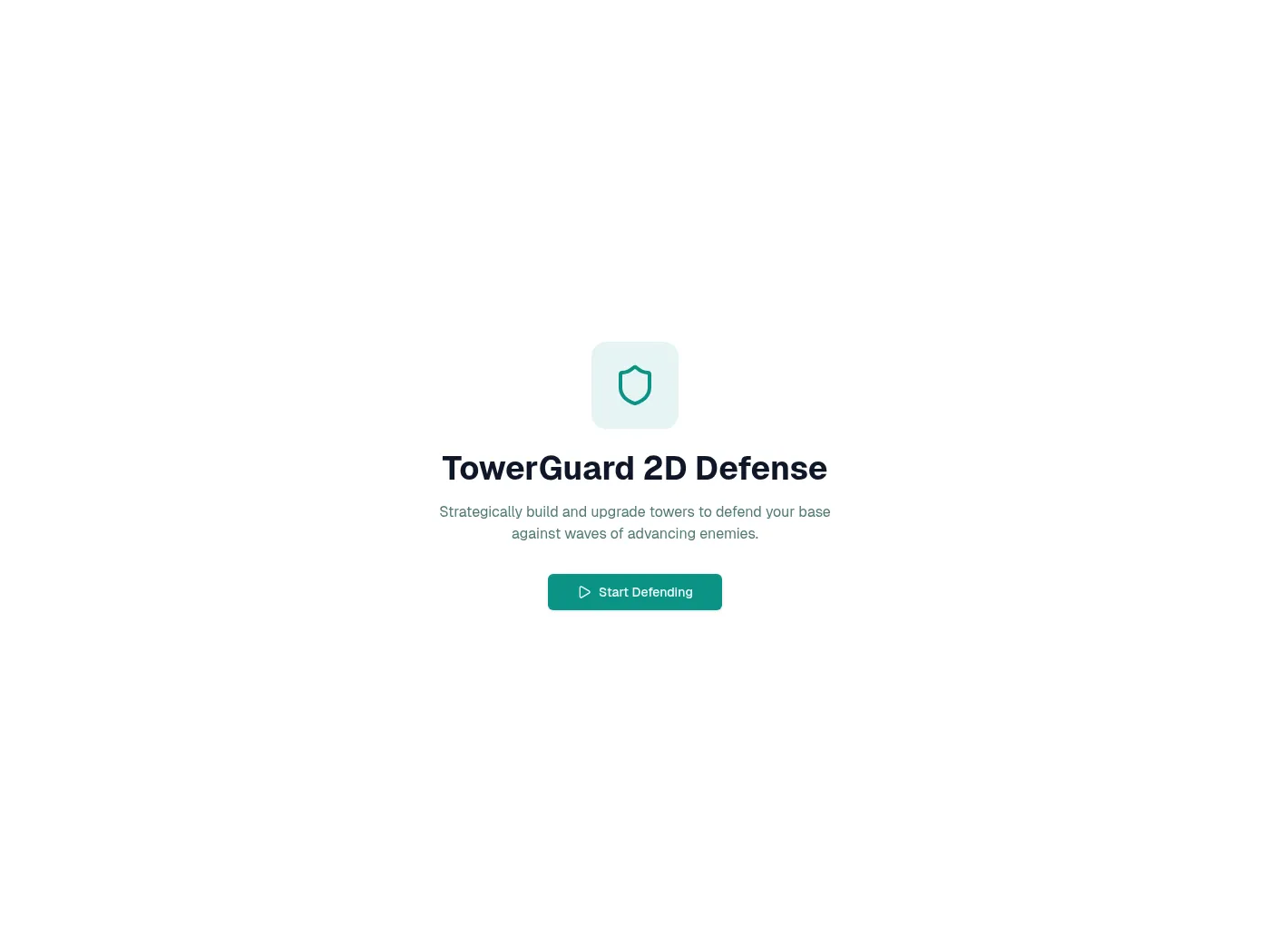 TowerGuard 2D Defense